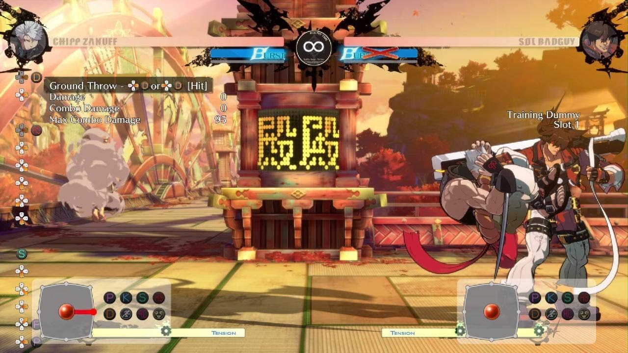 Guilty Gear -Strive- Chipp Zanuff Corner Throw Wall Slump Setup - YouTube