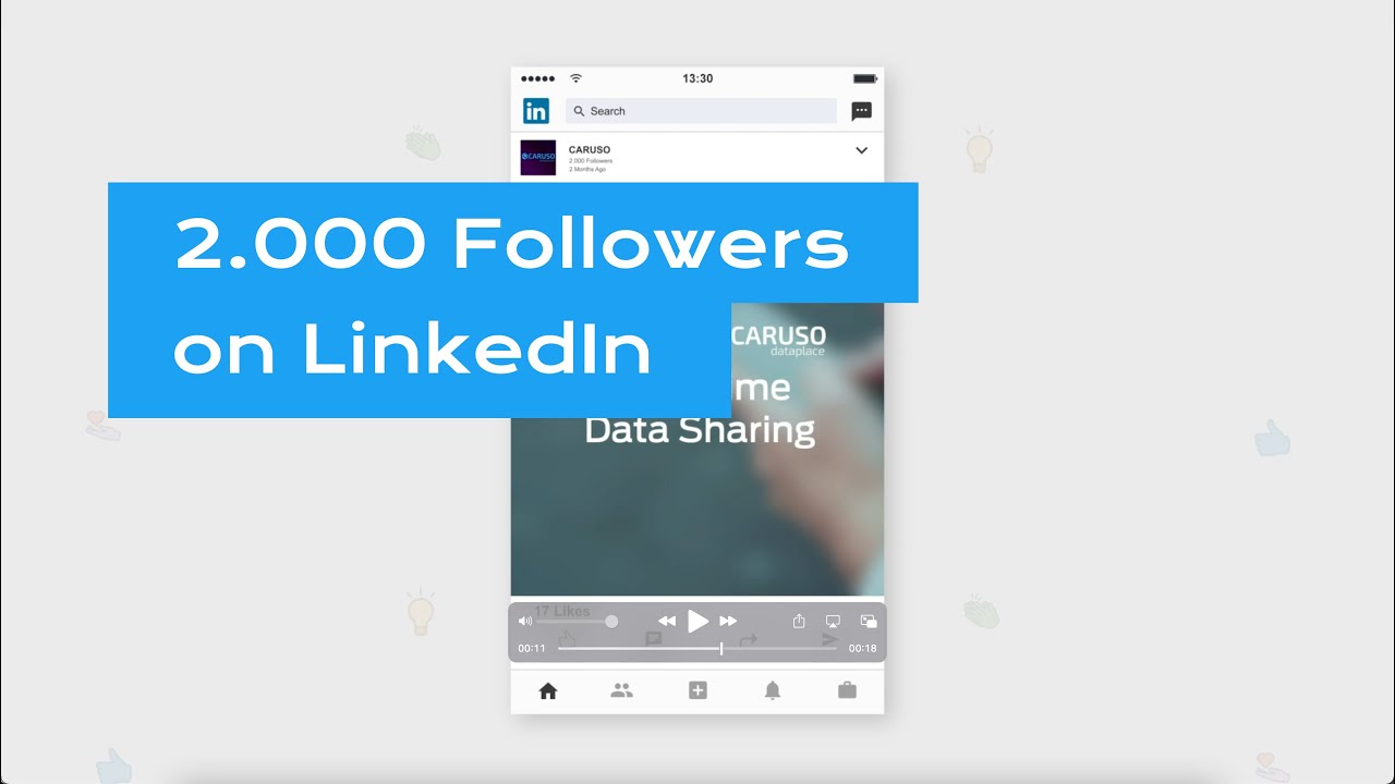 CARUSO LinkedIn 2000 Followers - YouTube