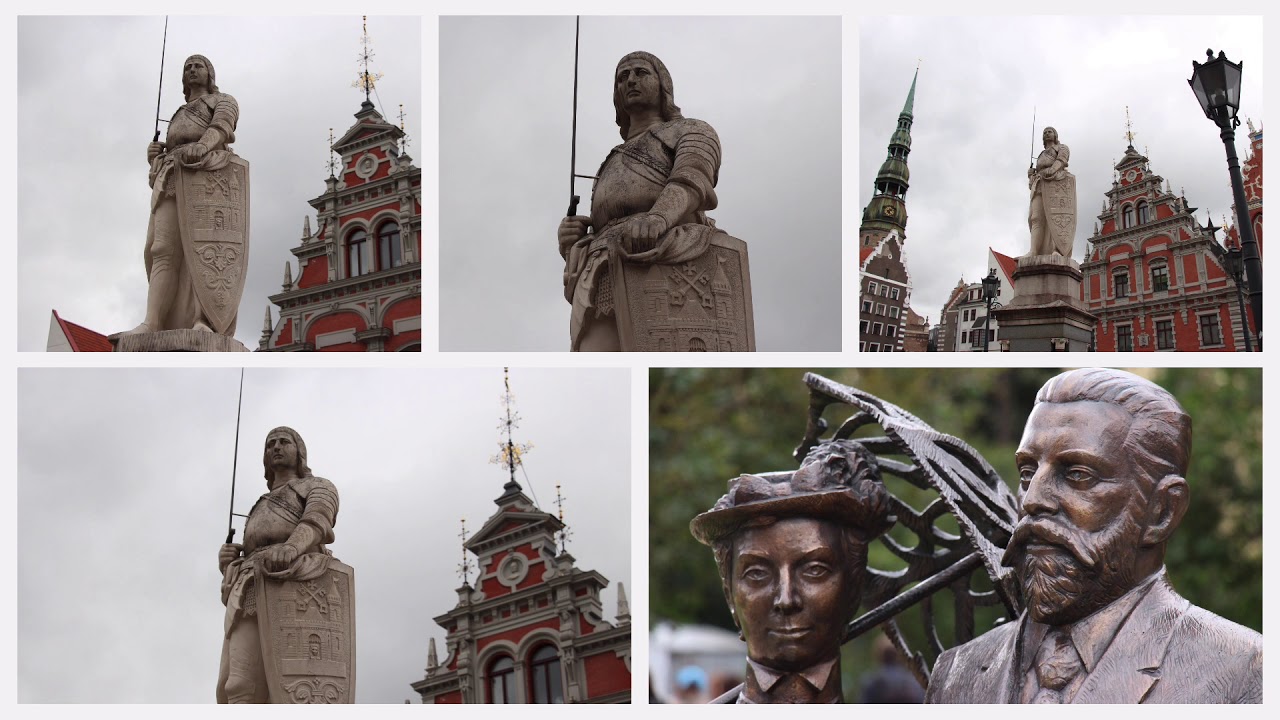 Statues in Riga - YouTube