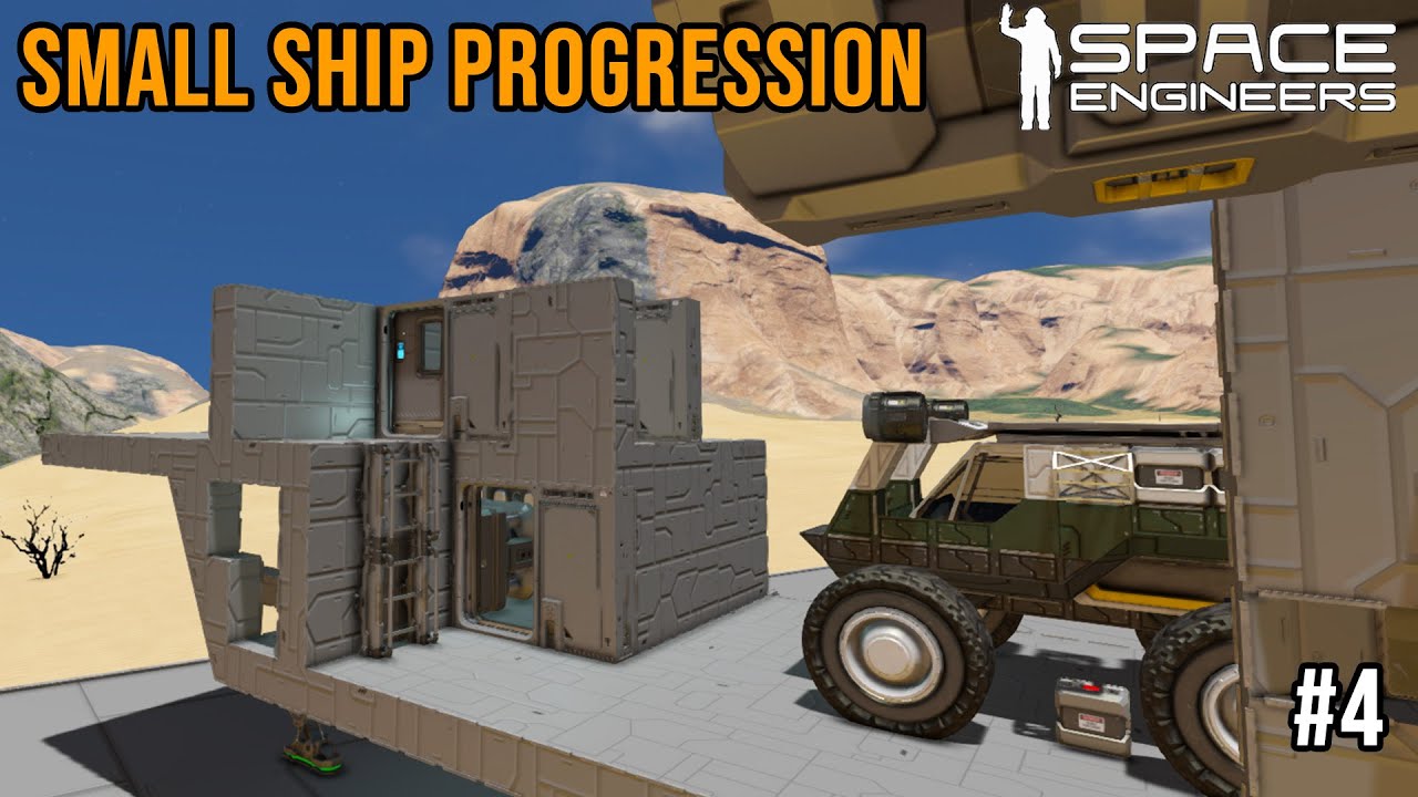 ☣️Space Engineers: Small Ship Progression - starting the floor plan ...
