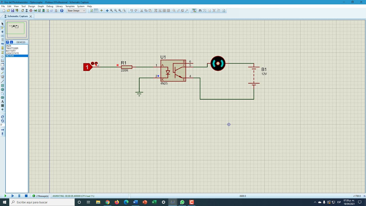 Practica 1: Uso del Phototransistor - Optocoupler - YouTube