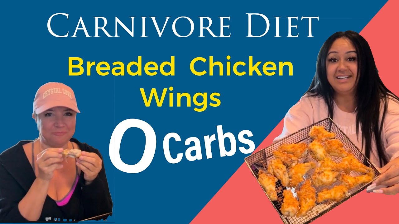 How to make 0-Carb BREADED Chicken wings! Carnivore Diet - YouTube