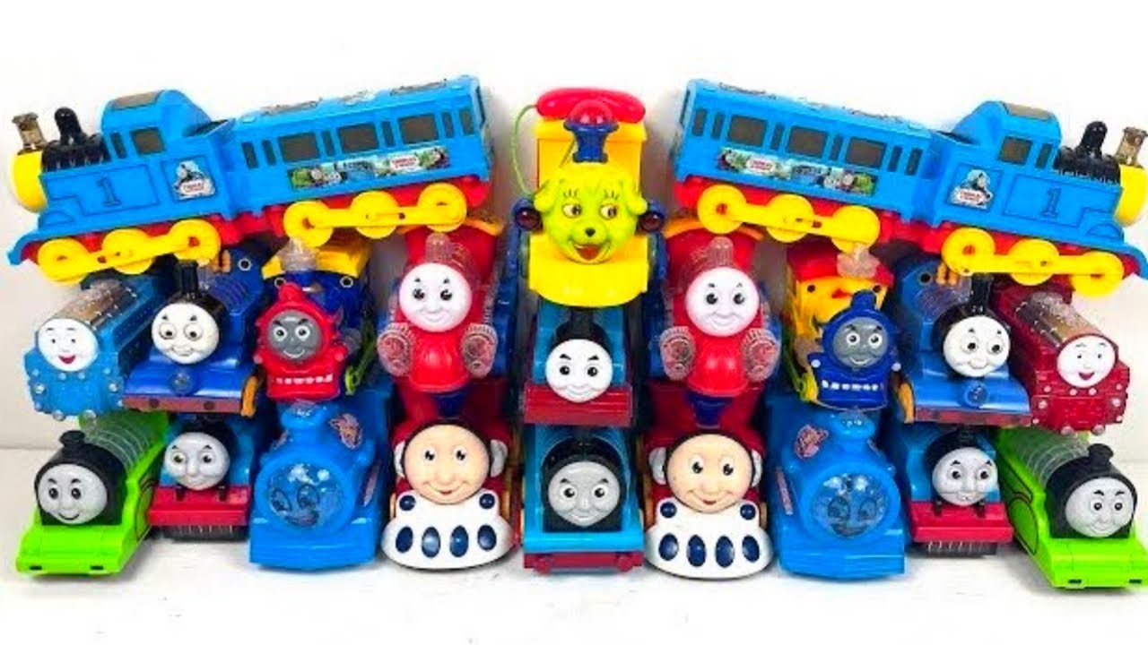Thomas and friend thomas various colors of trains faces - YouTube