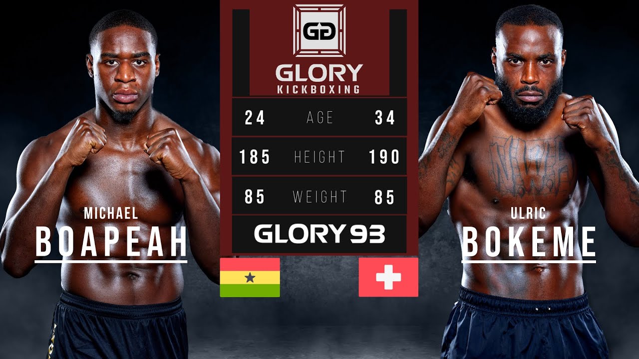 MICHAEL BOAPEAH vs ULRIC BOKEME FULL FIGHT GLORY 93 - YouTube