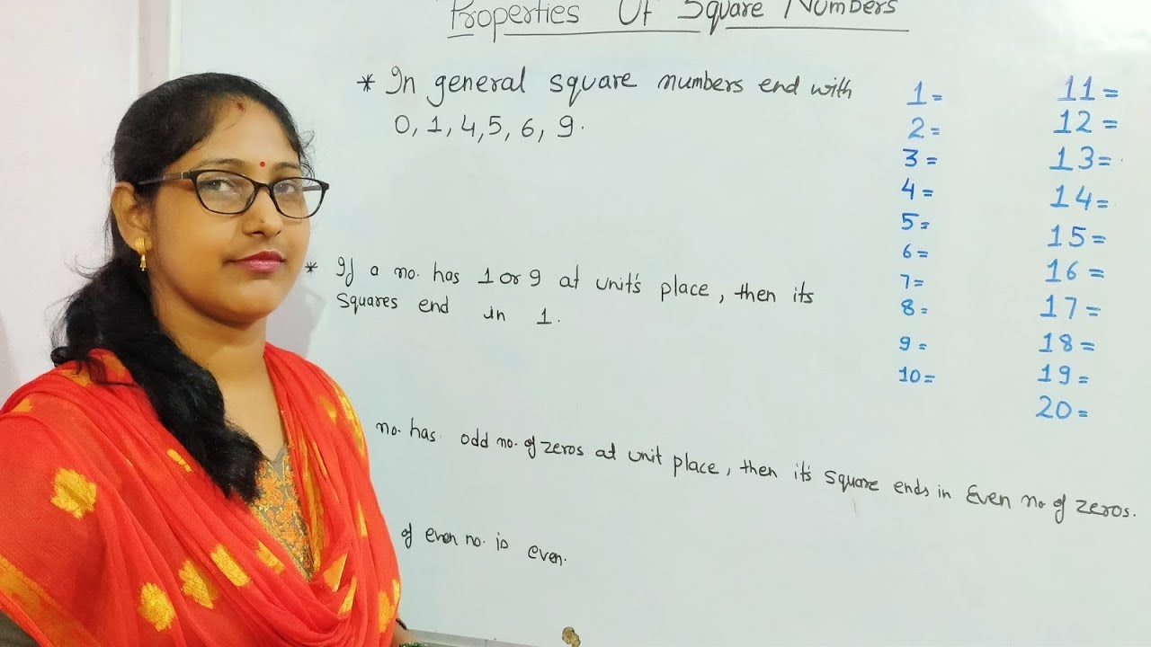 || Properties Of Square Numbers || - YouTube