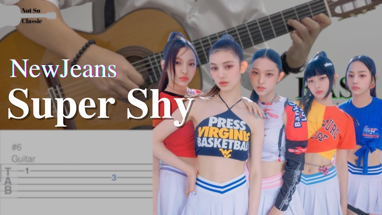 Super Shy by NewJeans (EASY Guitar Tab) - YouTube