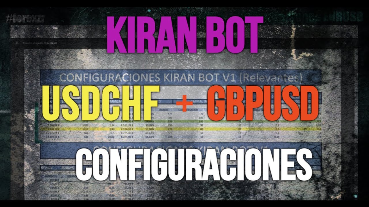 🔴 KIRAN BOT || CONFIGURACIONES || USDCHF + GBPUSD - YouTube
