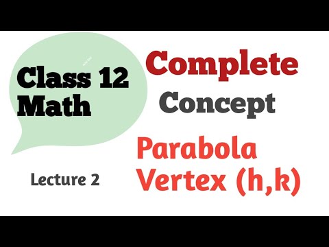 Equation of Parabola Vertex V(h,k) | Fsc math part 2 | chapter 9 Conic ...