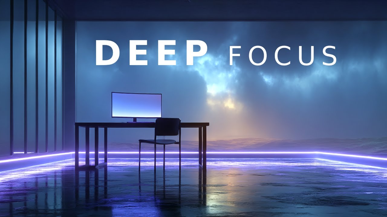 Deep Focus • Late Night Desk Setup • Pure Focus Ambient (2 Hours) - YouTube