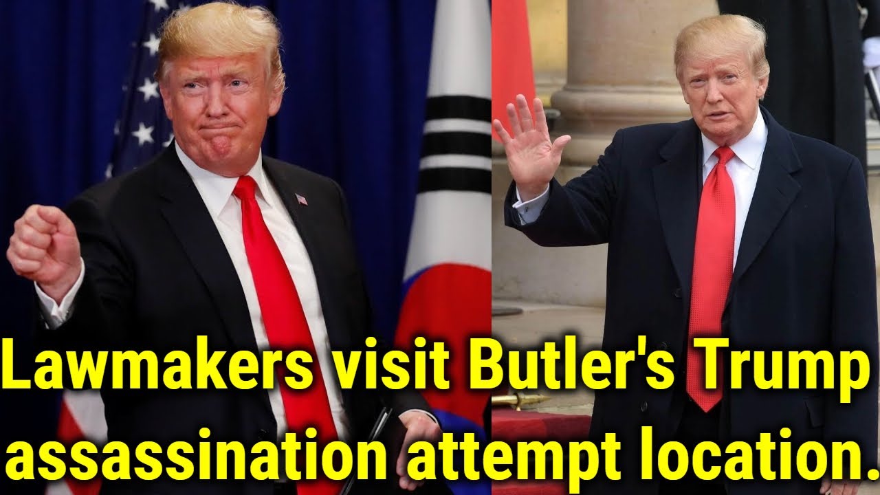 Lawmakers visit Butler's Trump assassination attempt location - YouTube