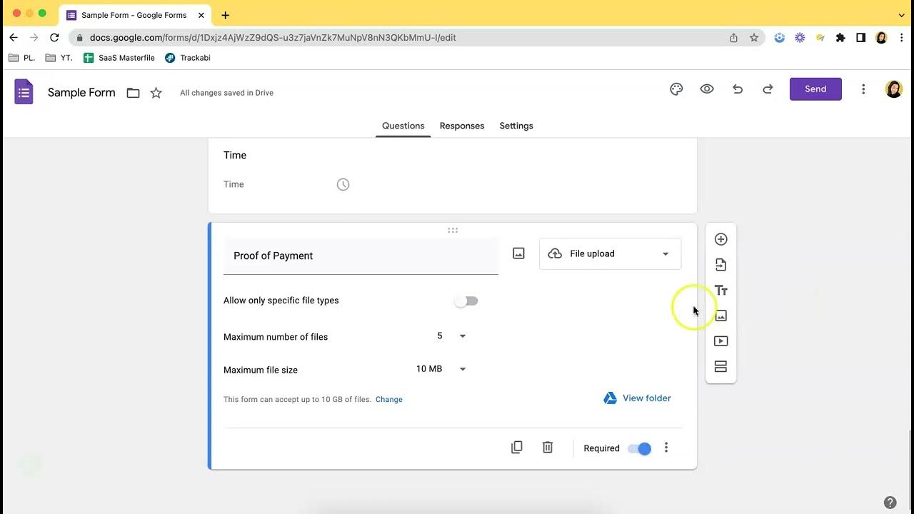 How to Allow Only Specific File Types in Google Forms | UpForm 2023 - YouTube