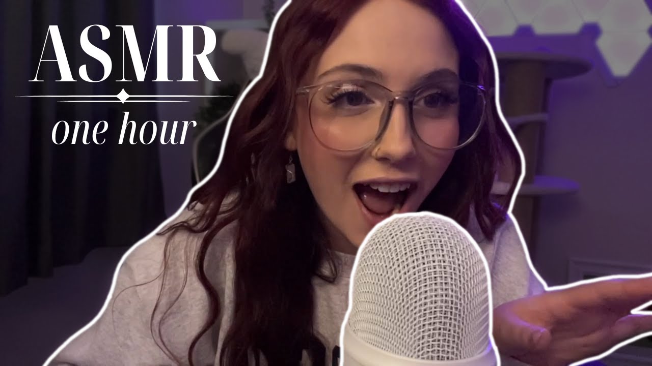 ONE HOUR OF ASMR - hand sounds, whispering, tapping - YouTube