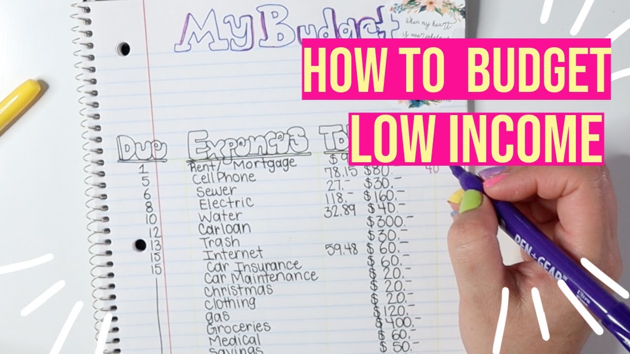Budgeting with Low Income - How I Budget my Salary - YouTube