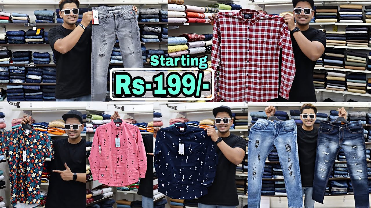 Denim Factory in Hyderabad | Rs-199/-😱🔥 | Branded Shirt | Jeans | Lycra ...