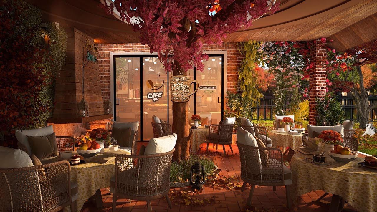 "Weekend Morrning Cafe" By Coffee Vibes, Peaceful Fall Coffee Shop ...