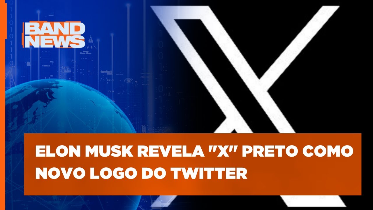 Elon Musk revela "X" preto como novo logo do Twitter | BandNews TV ...