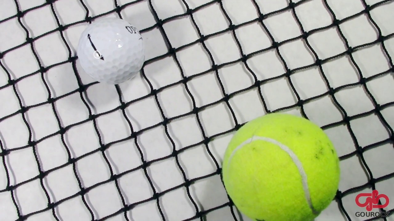 #15 X 3/4" Knotted Nylon Netting from Gourock.com - YouTube