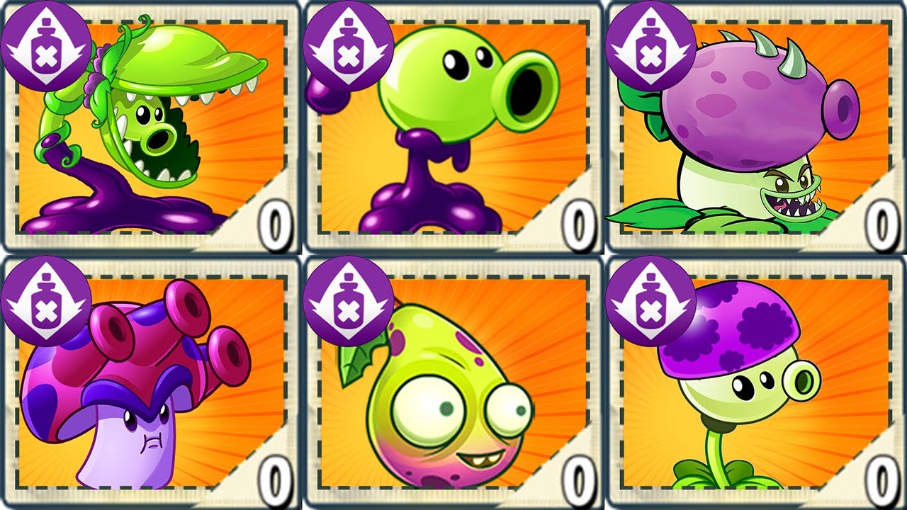 All POISON Plants LEVEL 999999 vs All Final Boss - Plants vs Zombies 2 ...