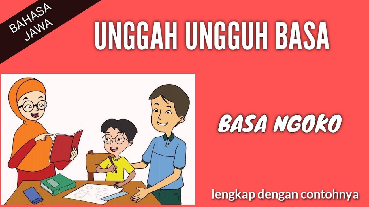 UNGGAH-UNGGUH BASA - NGOKO LUGU LAN NGOKO ALUS ...