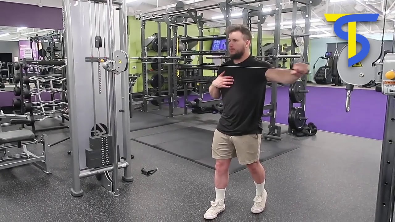 Cable Standing Single Arm Rear Delt Fly - YouTube