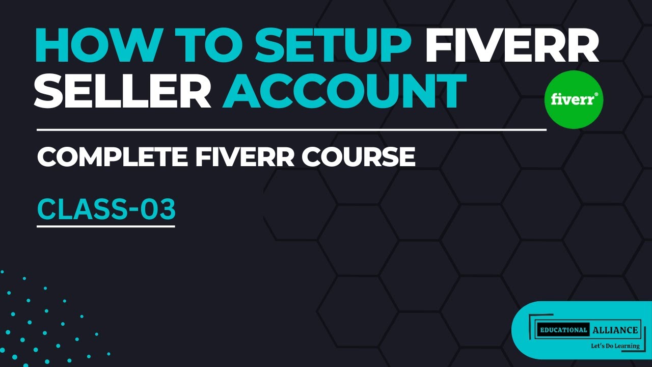 HOW TO SETUP FIVERR SELLER ACCOUNT- FIVERR ACCOUNT BASIC SETTING- FIVER ...