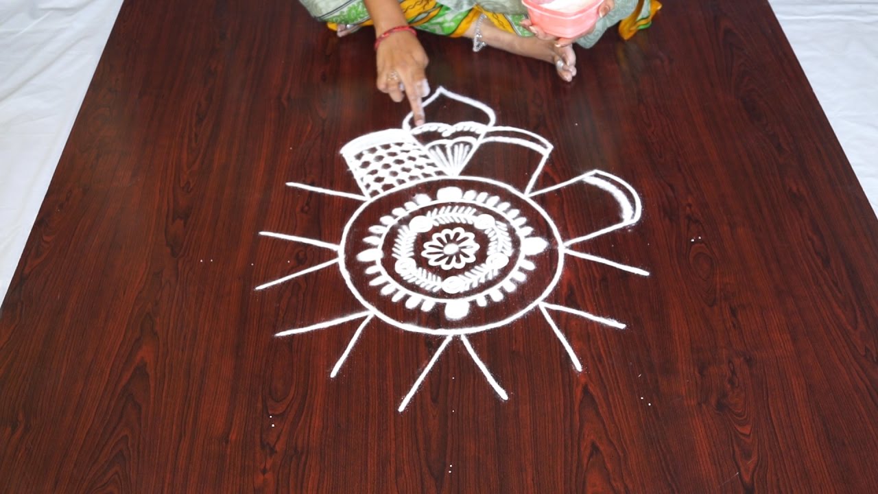without colour rangoli || rangoli without dots kolam || rangoli without ...