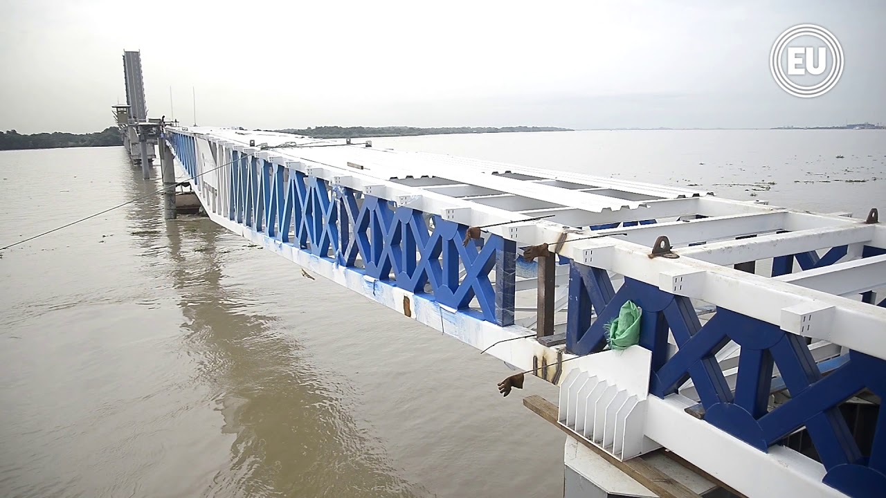 Reconstruyen el puente derrumbado que une a Guayaquil con la isla ...