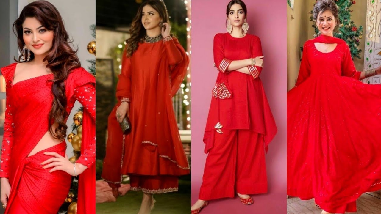 red dress design 2021 | red dress design for girls | red dress designs ...