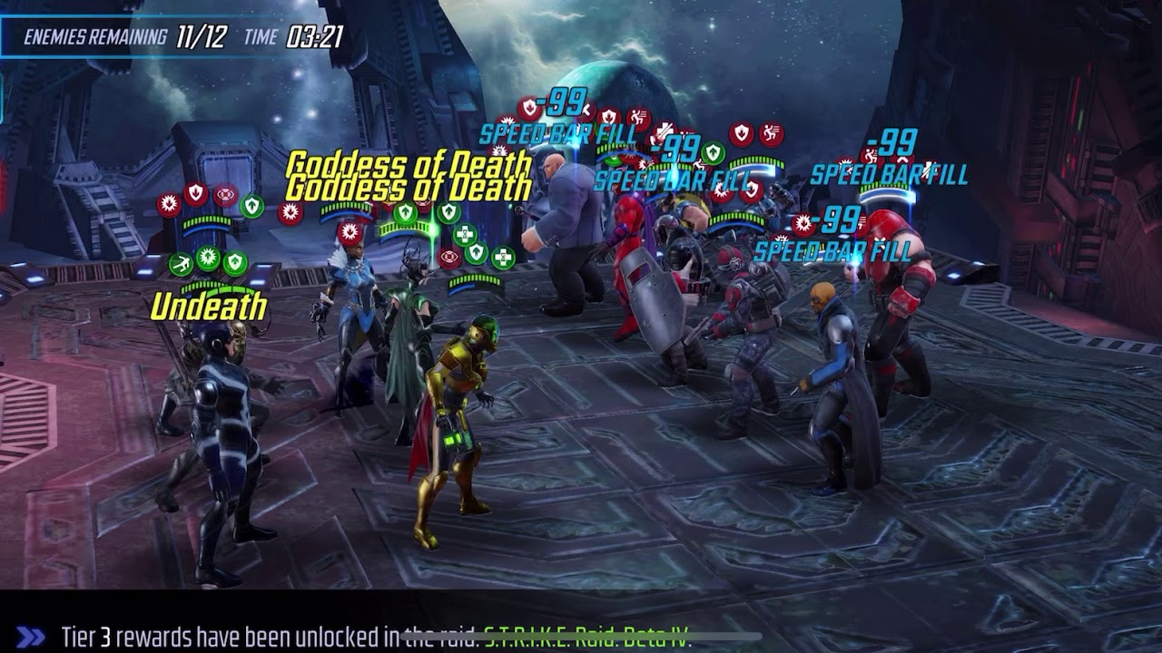 [Marvel Strike Force]One Shot Node E8/J9 in Ultimus VII - YouTube