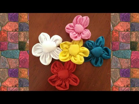 Fabric Flower/DIY/creative craft/cloth flower - YouTube