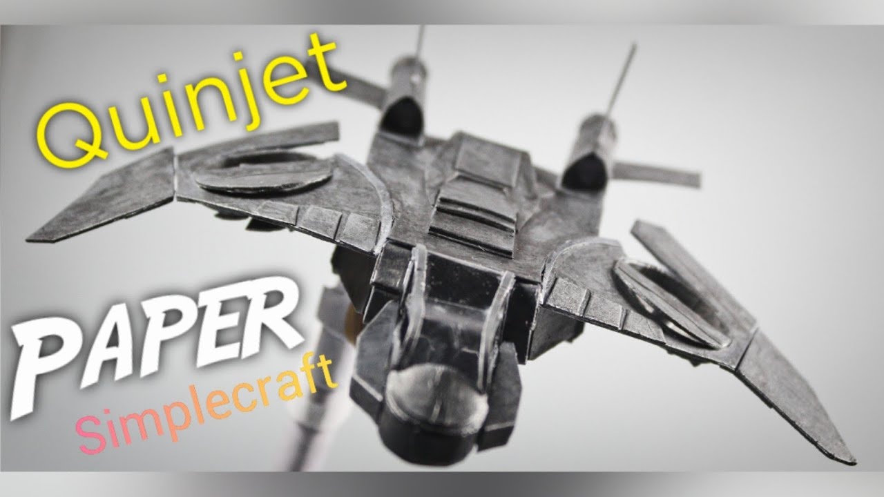 Quinjet model | Made by paper | Simplecraft - YouTube