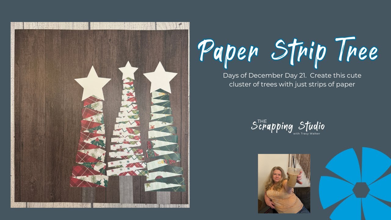 Turn Paper Strips into Festive Christmas Trees! 🎄 Easy DIY Scrapbooking ...