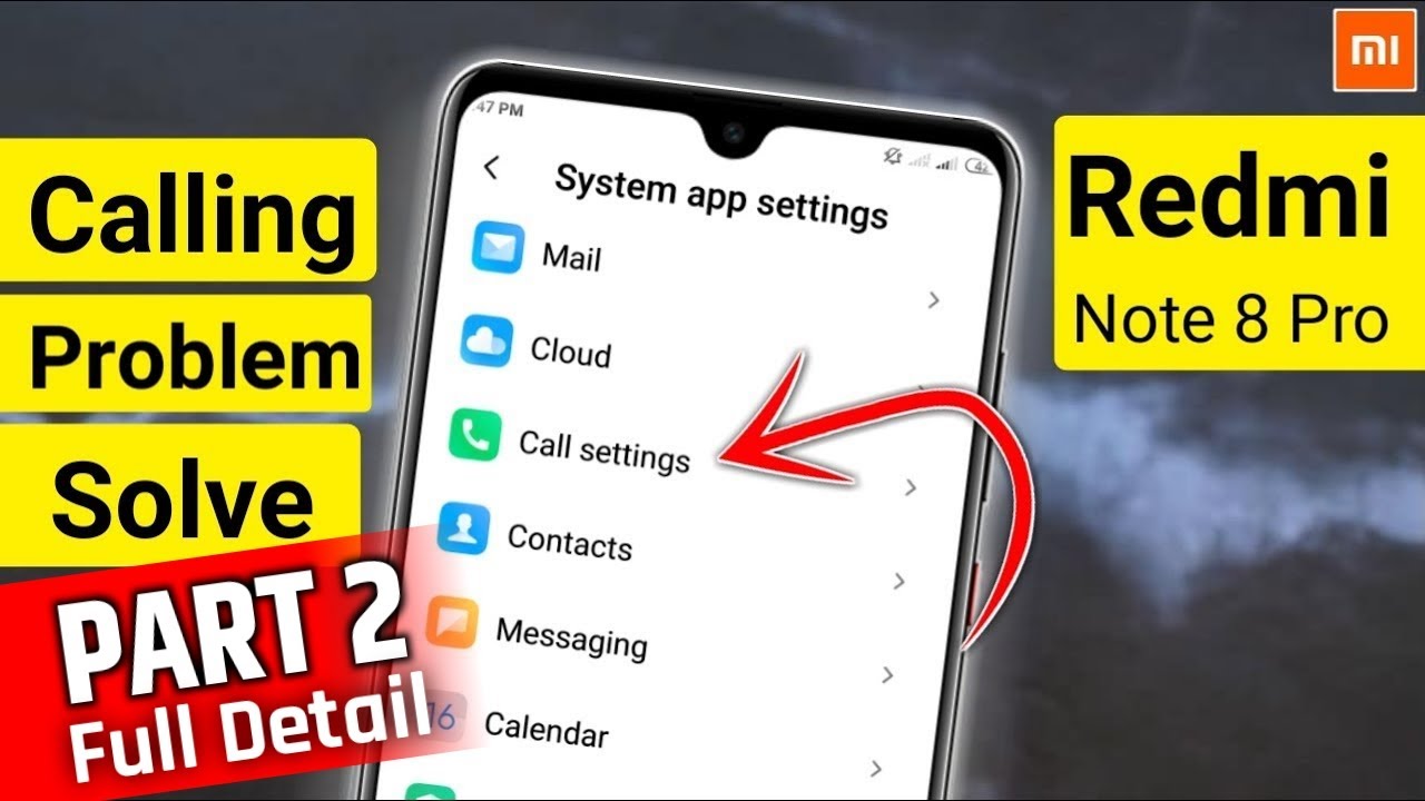 Redmi Note 8 Pro Calling Problem Solve 110% | Incoming/Outgoing & Video ...