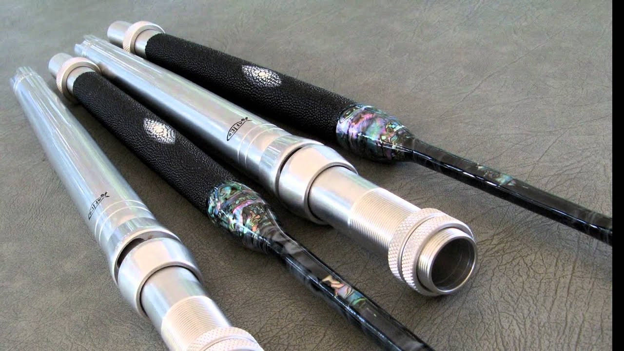 BEAUTIFUL ABALONE FISHING RODS - YouTube