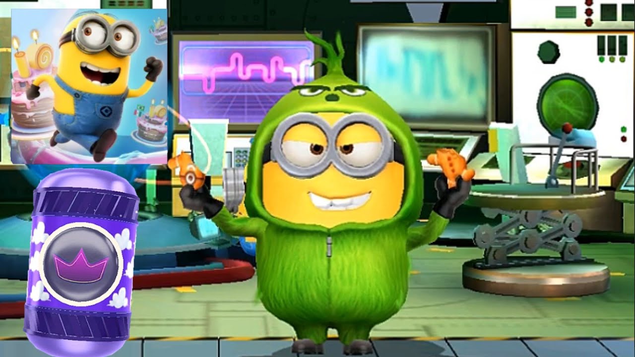 Minion Rush Green / Grinch Minion Festival prize pod Despicable Me ...