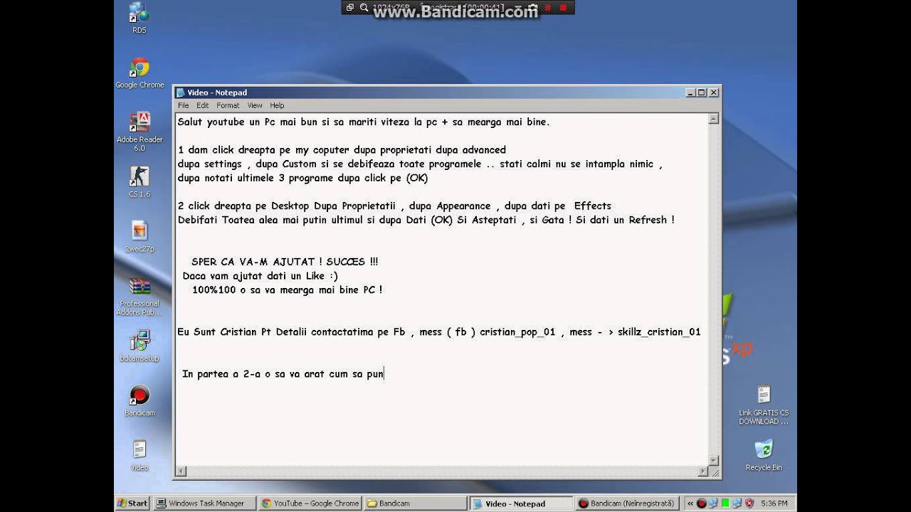 Setari Pc Sa mearga mai bine - YouTube