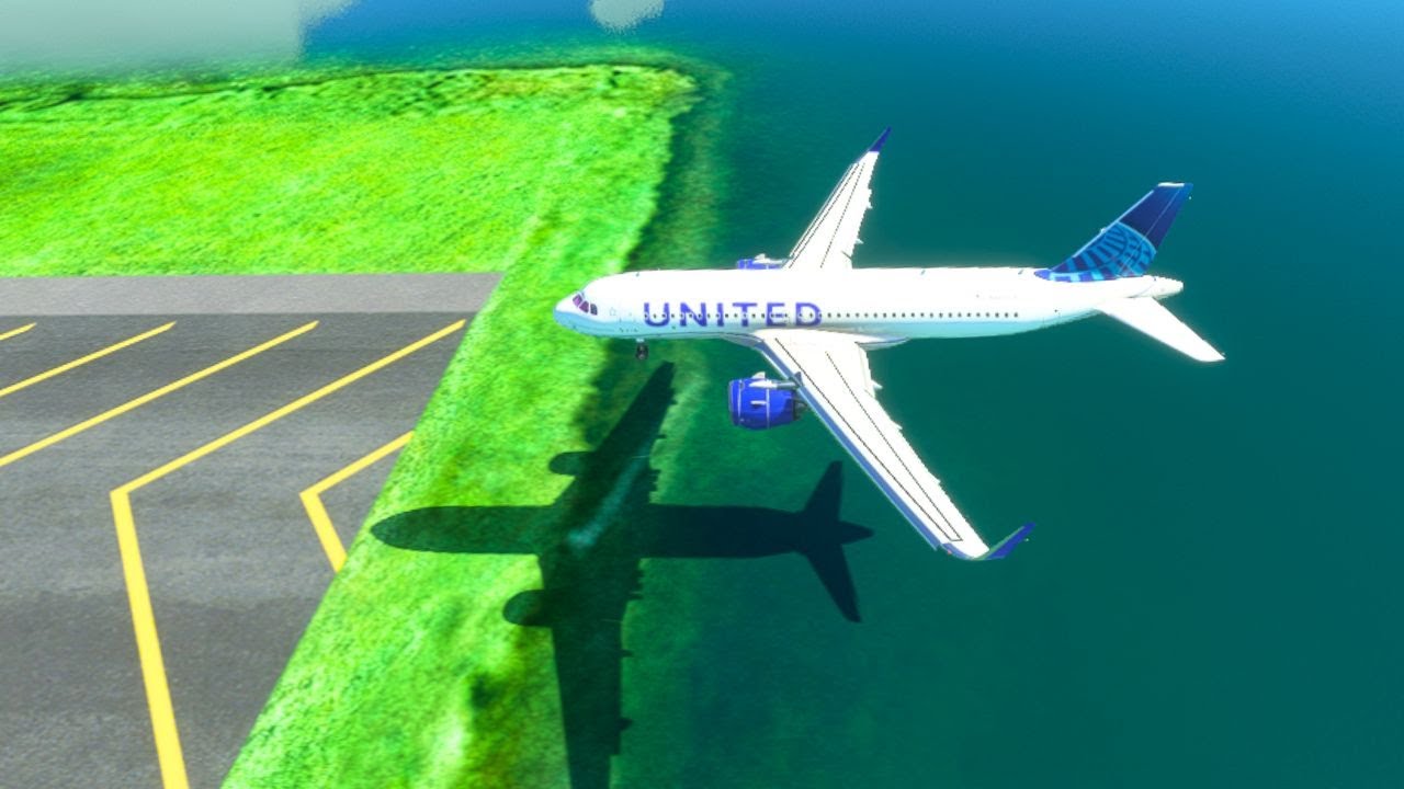 United Airlines 🔥 HIGH WIND LANDING at Kosrae Intl Airport in MSFS 2020 ...