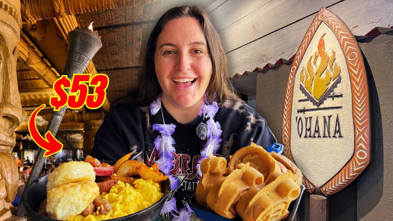 $53 Disney World Breakfast- Ohana Breakfast Review | Polynesian Resort ...