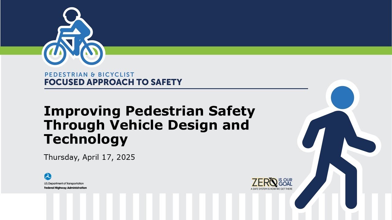 Improving Pedestrian Safety Through Vehicle Design and Technology - YouTube
