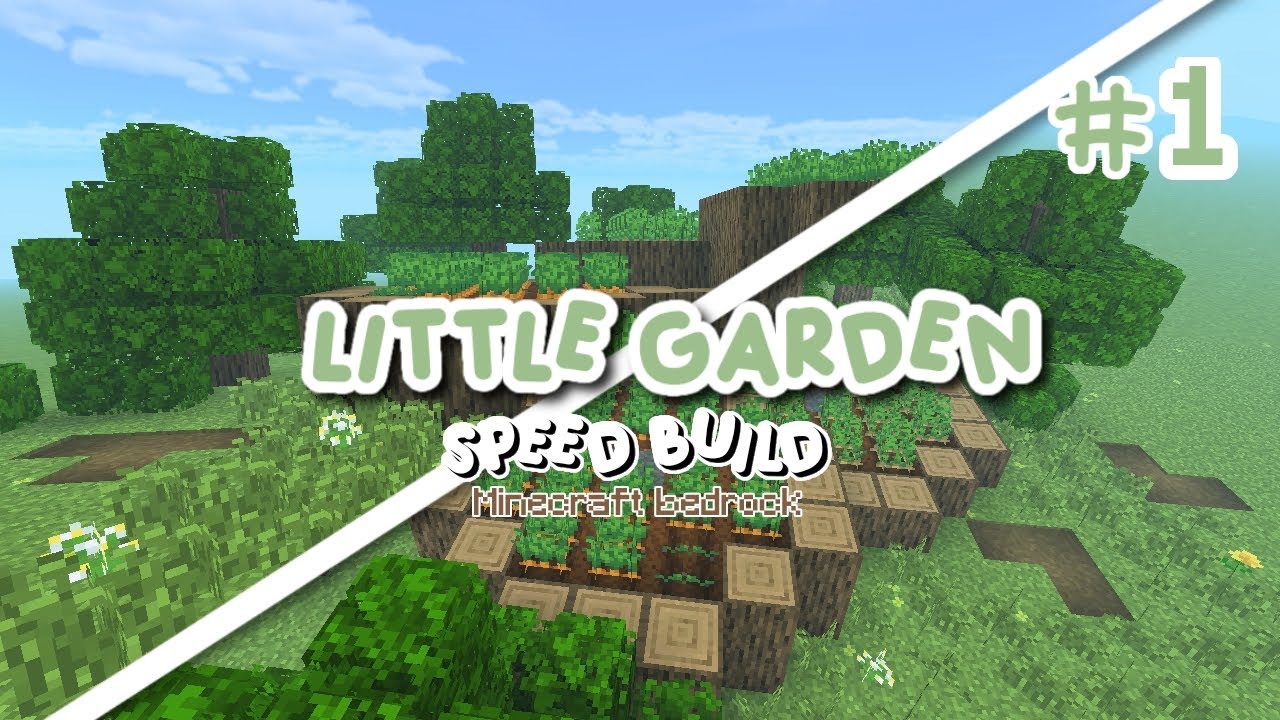 Little Garden Speed Build Minecraft! || VibesWhitSamii - YouTube
