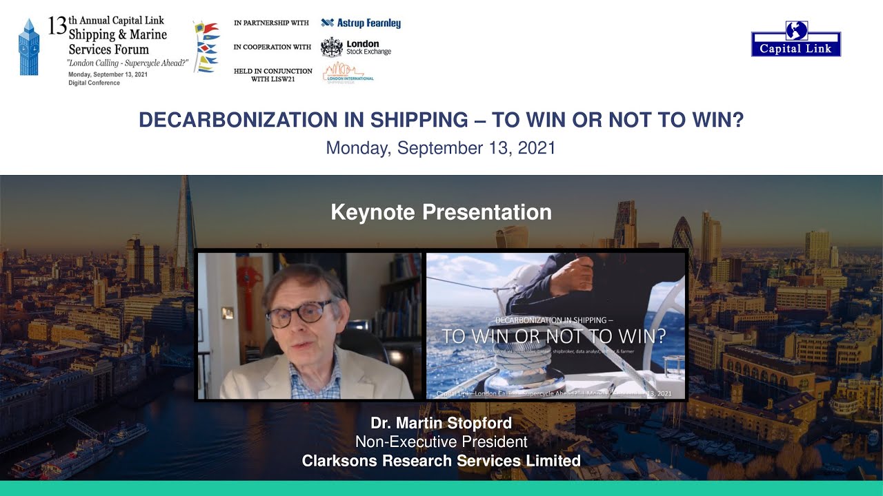 2021 13th Annual Shipping & Marine Services Forum - Keynote ...
