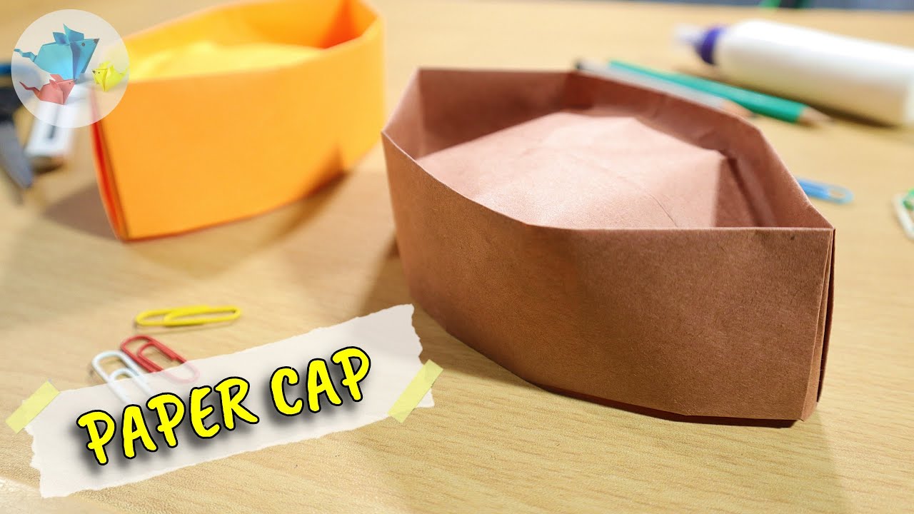 paper cap | Gandhi cap | how to make paper cap - YouTube