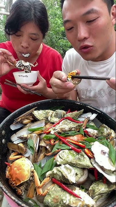 중국인은 해산물을 먹습니다 🦐🦀🦑 랍스터 게 문어 대왕 달팽이 귀중한 해산물 바다 바다의 맛있는 요리 85 Youtube