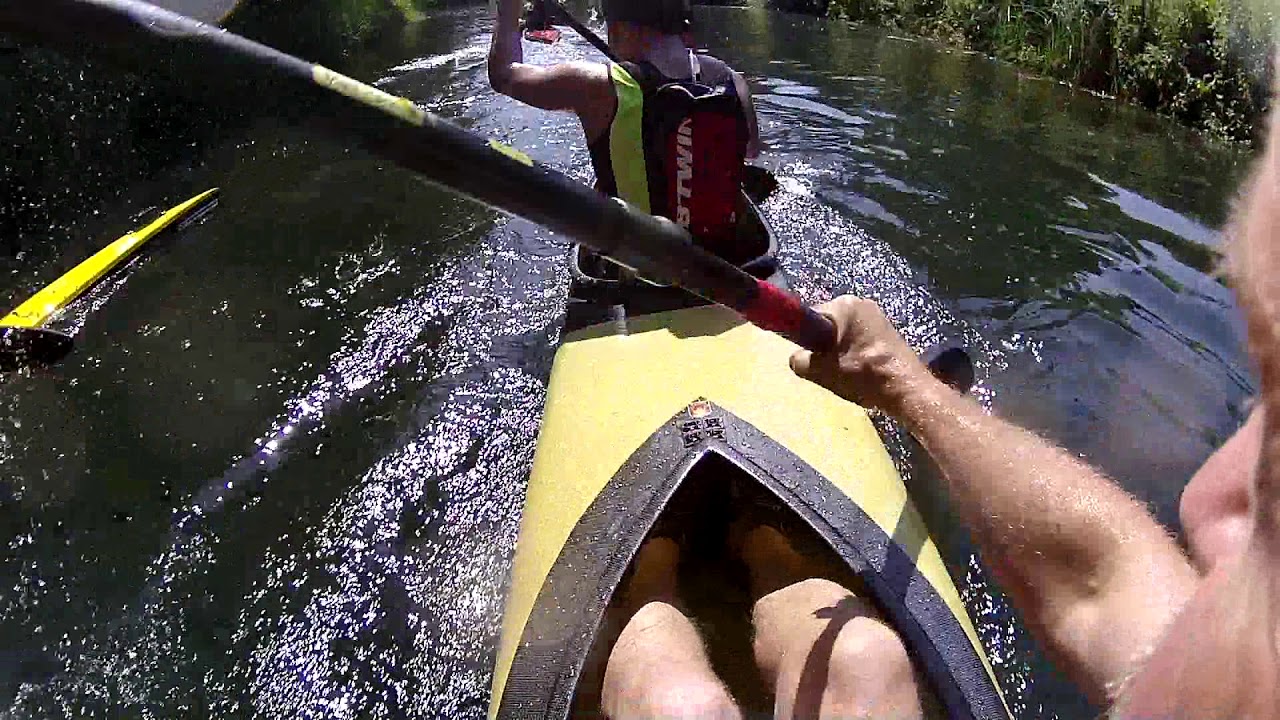 Kayak race start in a K2 - YouTube