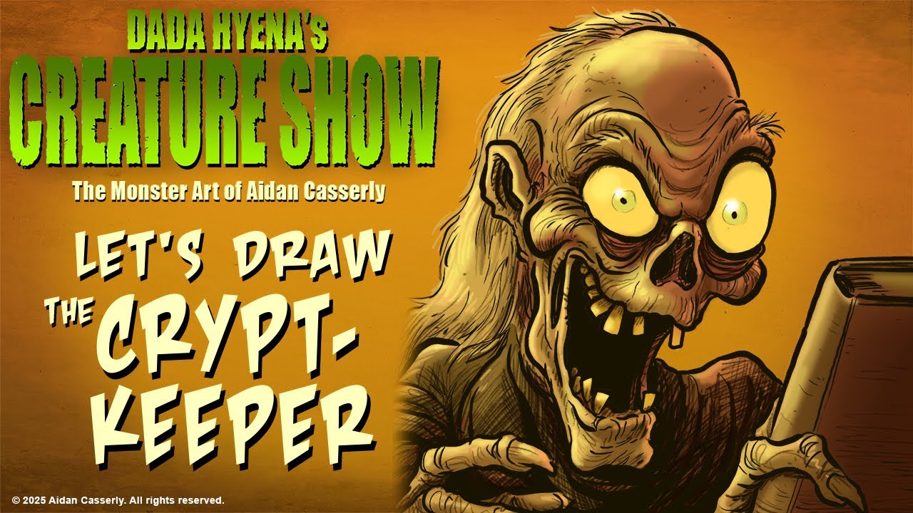 Dada Hyena's Creature Show: Let's Draw the Crypt-Keeper! - YouTube