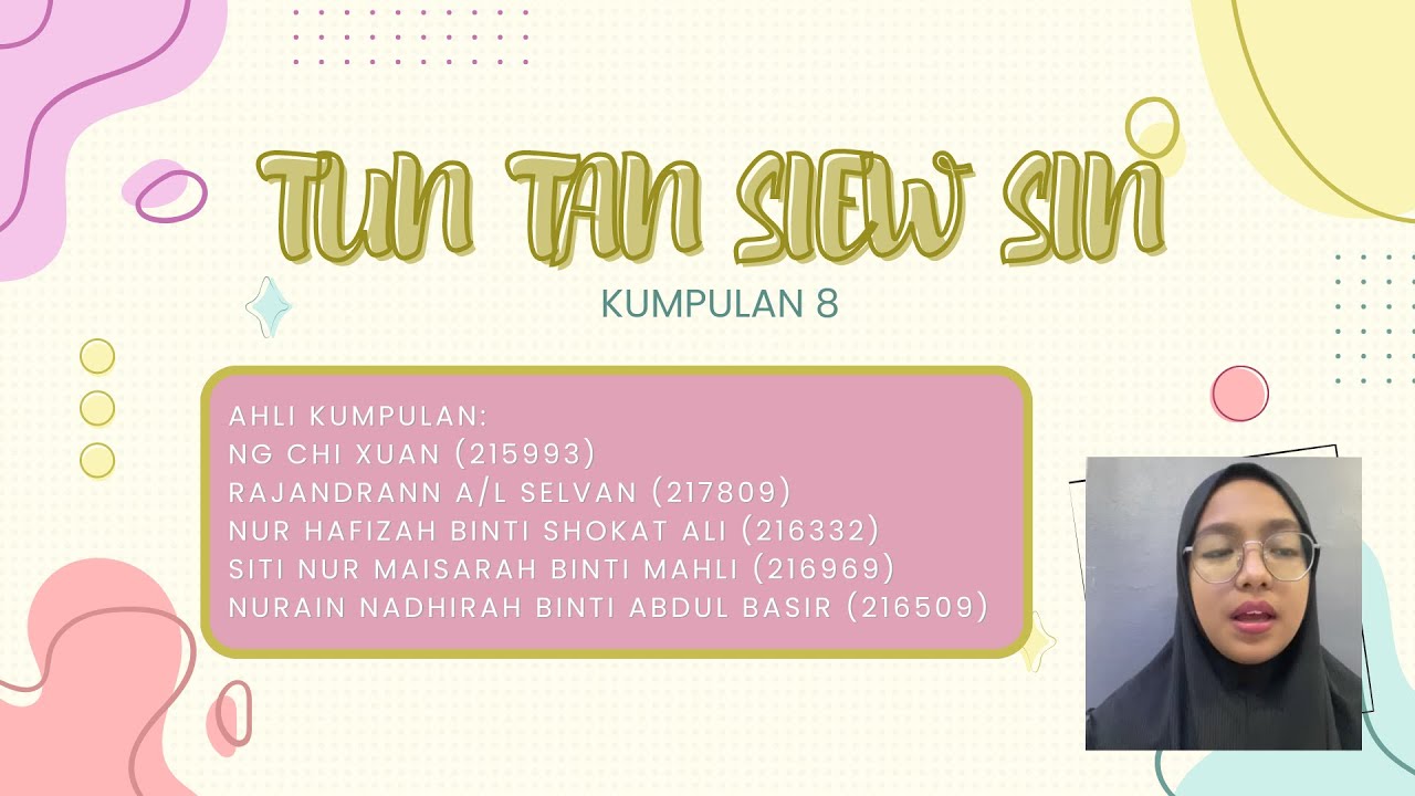 SKP2101-38 TUN TAN SIEW SIN (KUMPULAN 8) - YouTube