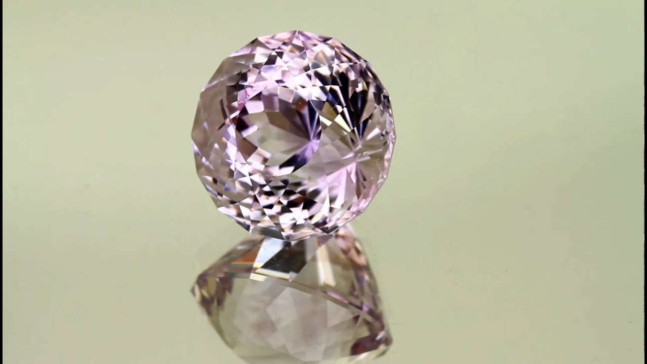 Pink Amethyst Gemstone from Brazil from MoreGems.com - YouTube