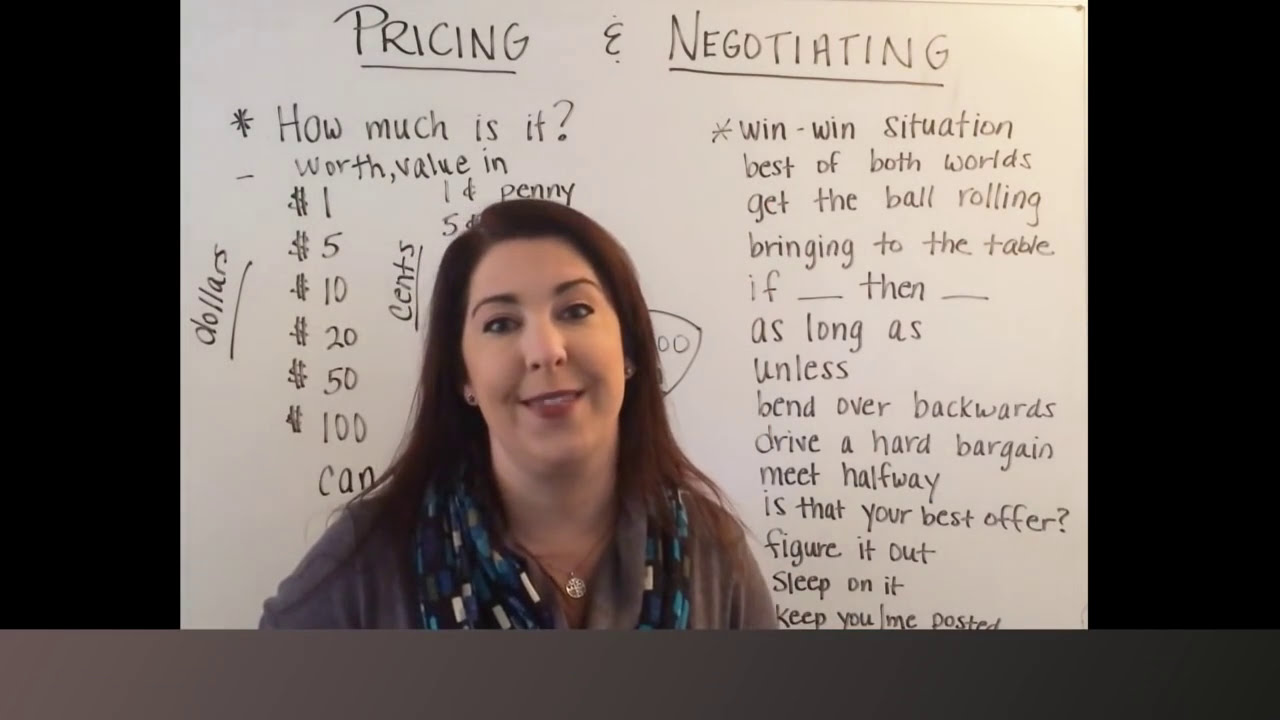 Learn English Fast - How to Talk About Pricing and Negotiation in ...