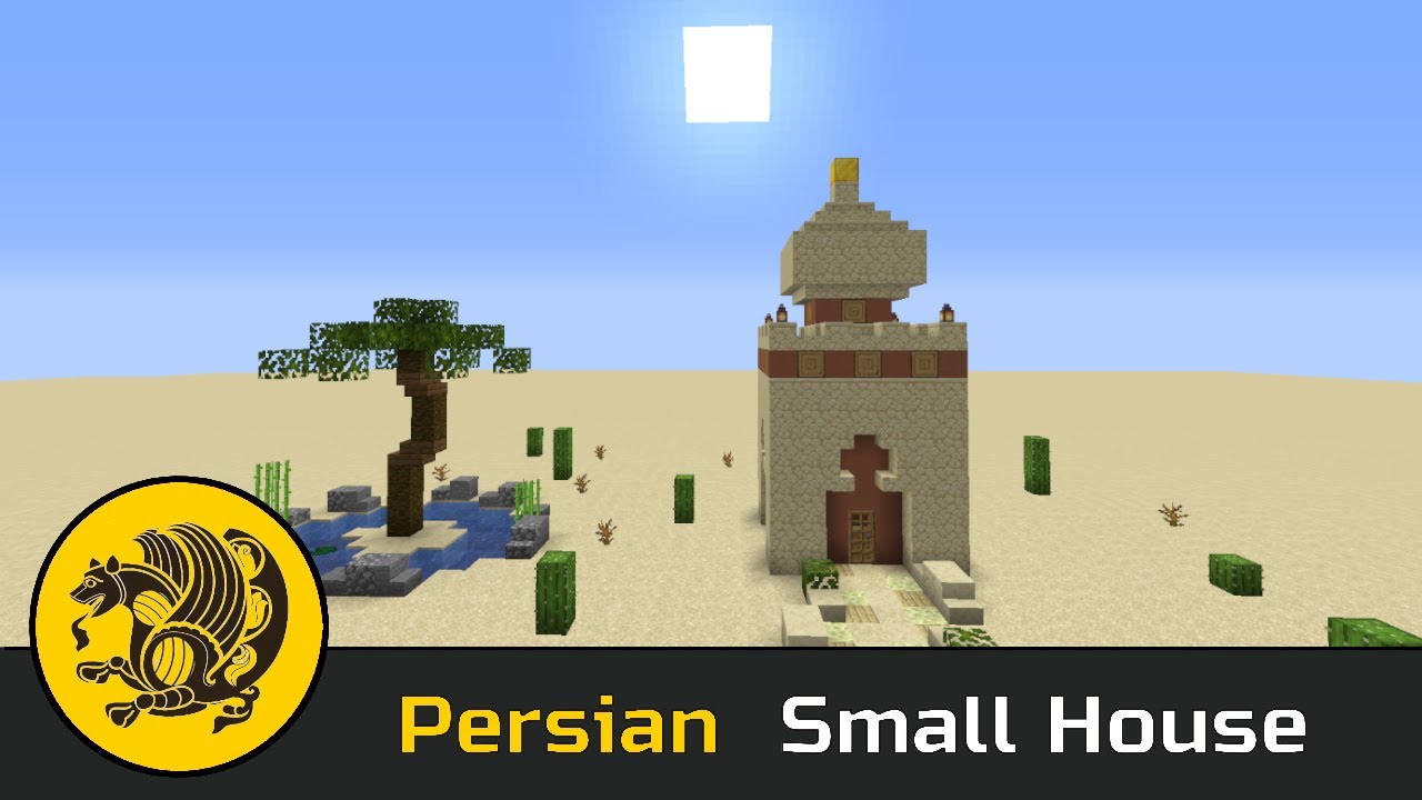 Minecraft Building Tutorial : How to build a Persian Small House - YouTube