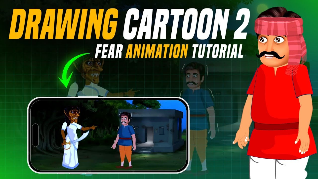 ( Cls 9 ) Drawing Cartoon 2 Full Tutorial 2024 🔥| 2d Cartoon Animation ...